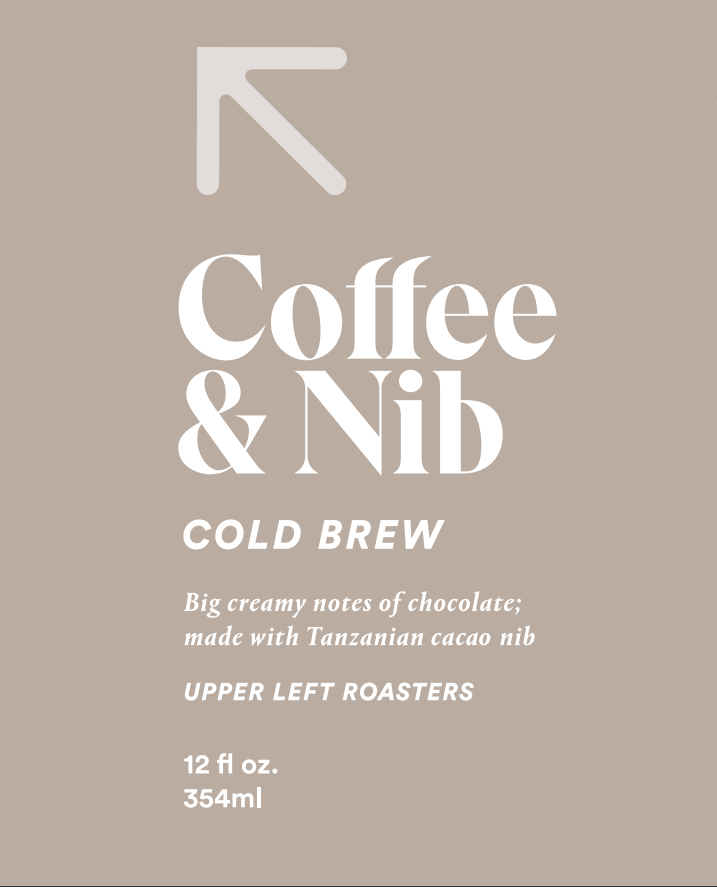 Upper Left Roasters Coffee & Cacao Cold Brew Can | Whidbey Provisions
