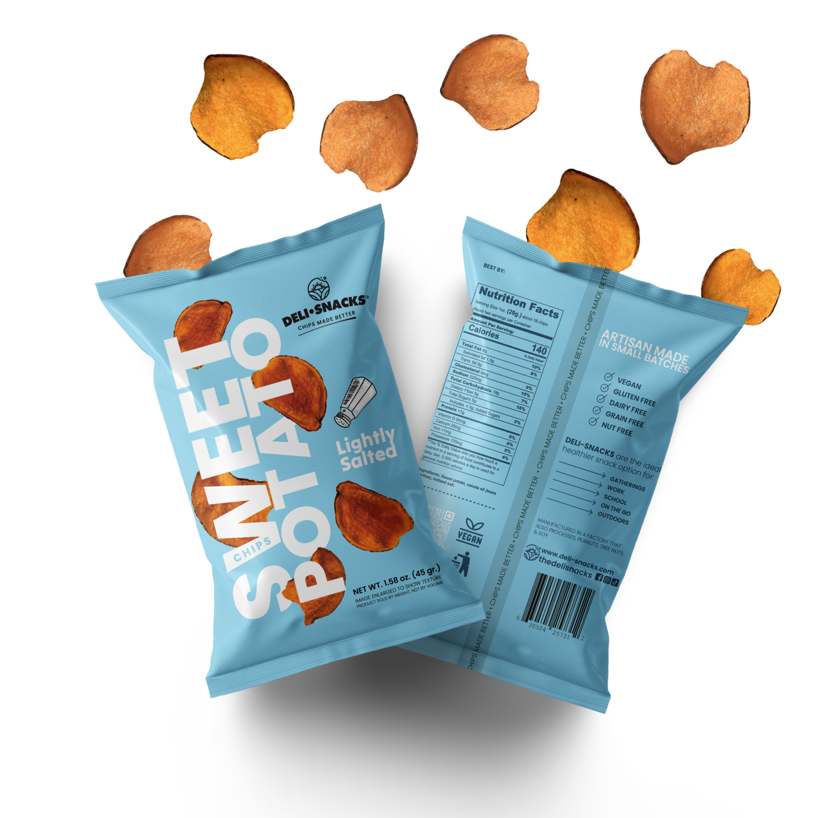 Deli Snacks Sweet Potato Chips Sea Salt | Whidbey Provisions